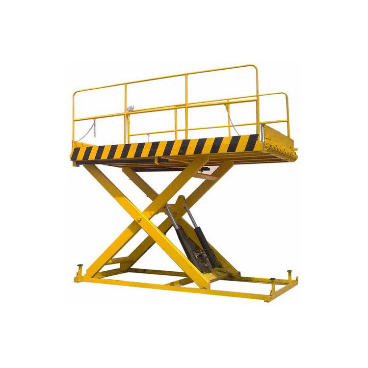 Fixed Truck Scissor Dock Lift With Parapet Hydraulic Lift For Loading Dock