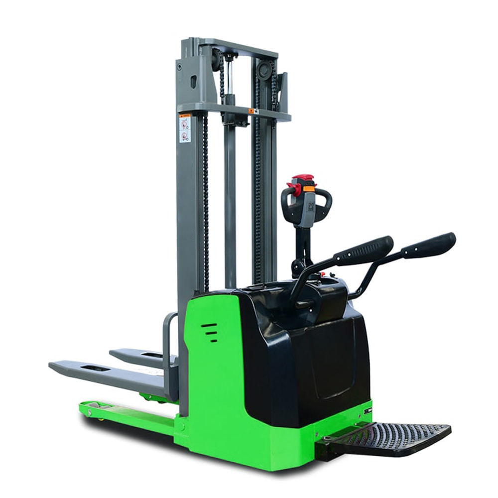 1 - 2 Ton Full Electric Stacker Electric Forklift Hydraulic Pallet Stacker
